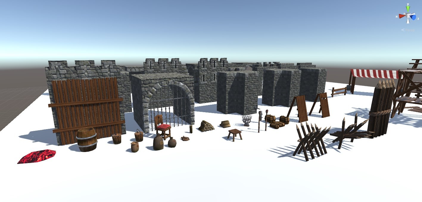 ArtStation - Modular Stone Castle (PBR) | Game Assets