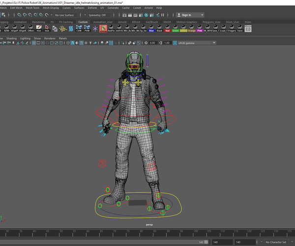 ArtStation - Sci-fi Character Game Model (Included: Zbrush + Rigged ...