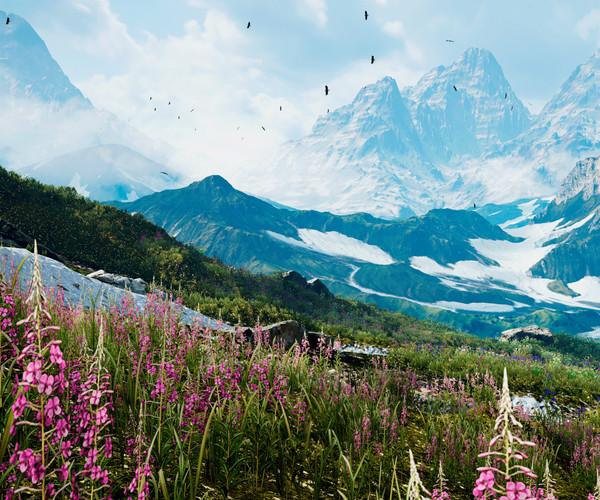 ArtStation - Alpine Environment - Unity 2017 .unityPackage | Game Assets