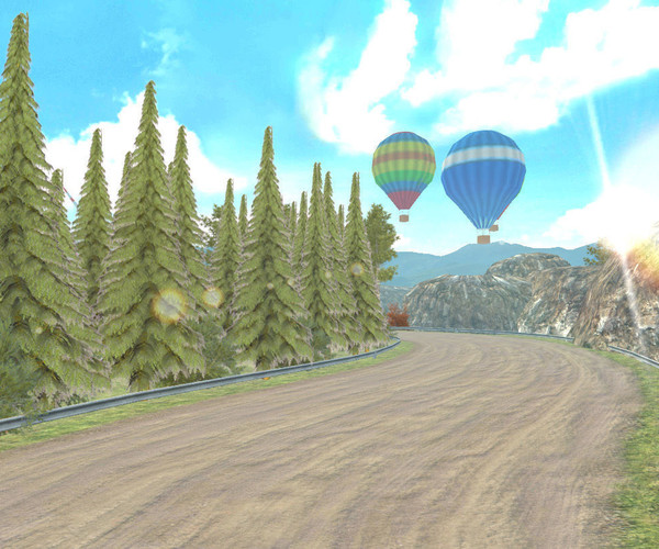 ArtStation - Rally Race Track Road Environment Pack For Mobile Games ...