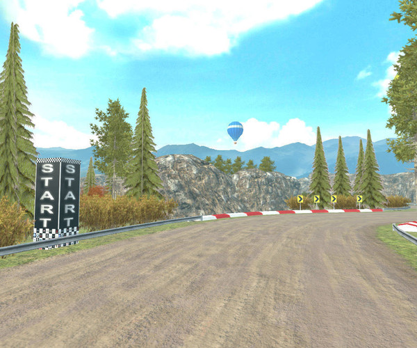 ArtStation - Rally Race Track Road Environment Pack For Mobile Games ...