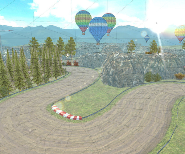 ArtStation - Rally Race Track Road Environment Pack For Mobile Games ...