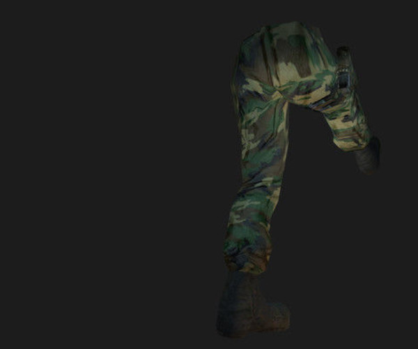 ArtStation - Soldier Legs Animated Low-poly | Game Assets