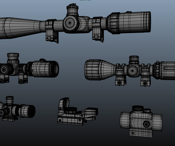 ArtStation - Scopes and Sights Pack 1 | Game Assets