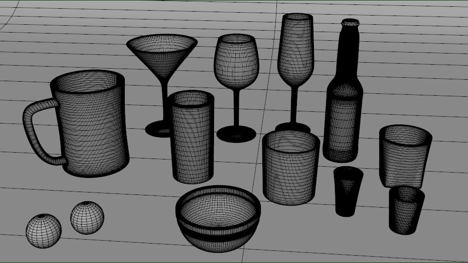 ArtStation - Glass Set - 11pcs | Game Assets