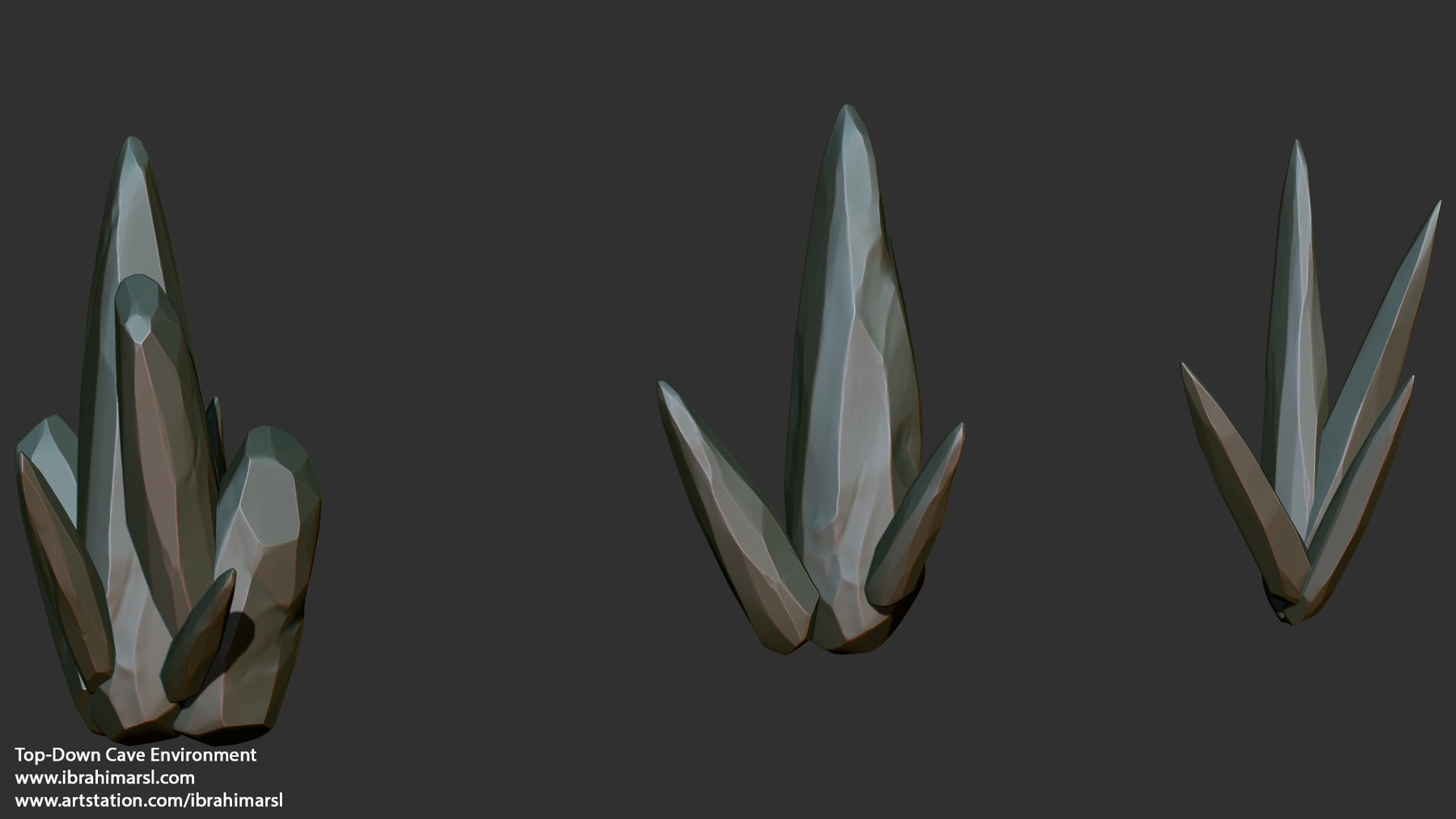 ArtStation - Top-Down Caves Environment Pack | Game Assets