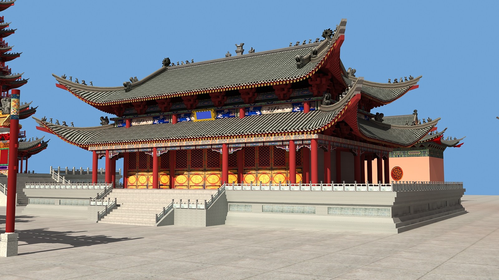 ArtStation - Ancient Chinese buildings Set | Resources