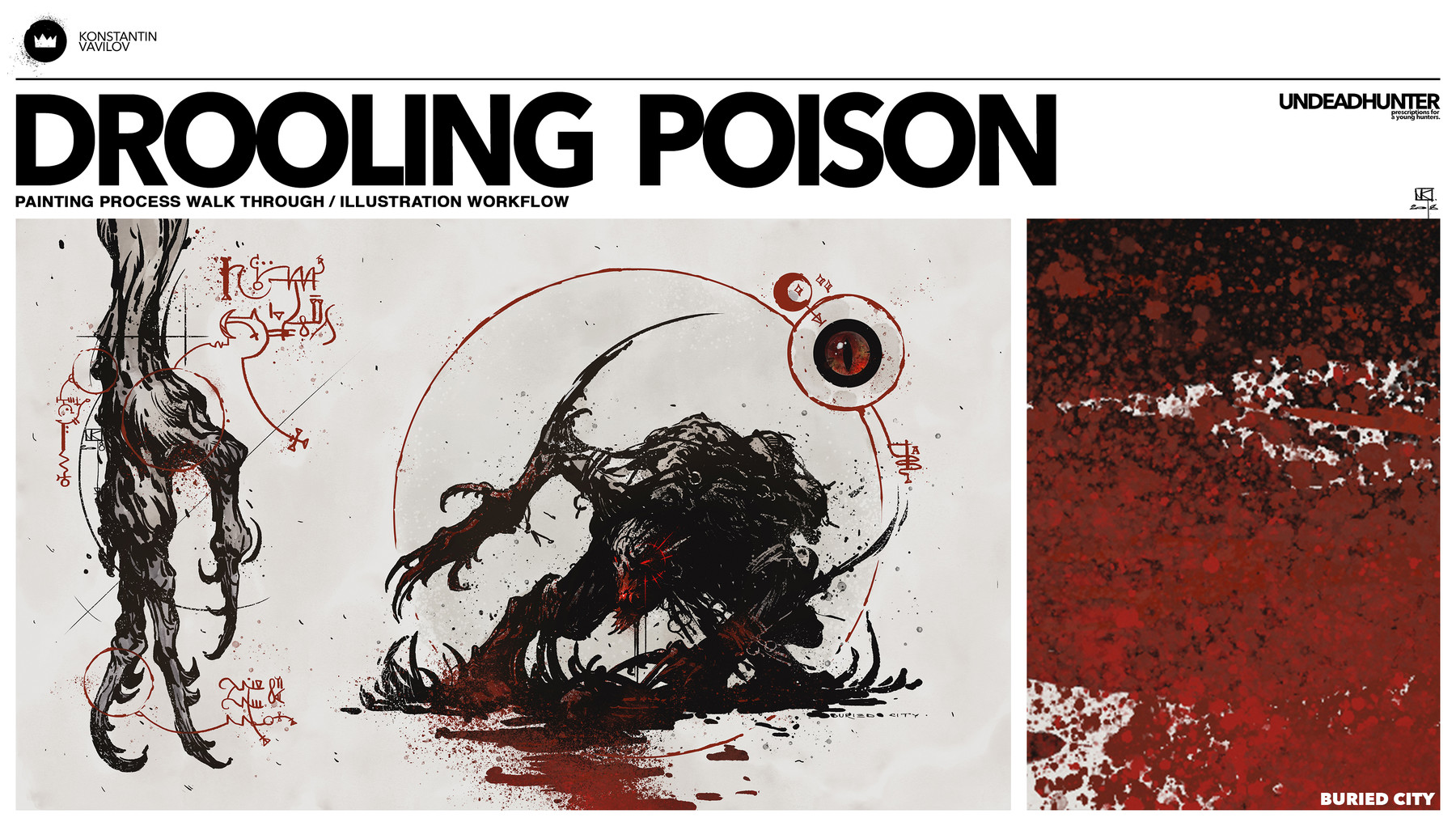 ArtStation - Drooling Poison - Painting Process walk through ...