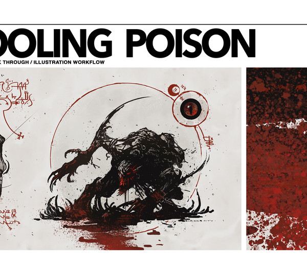 ArtStation - Drooling Poison - Painting Process walk through ...