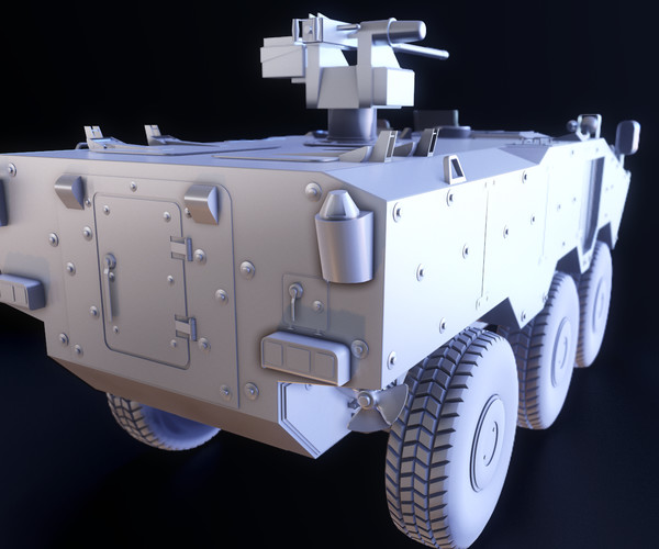 ArtStation - IVECO VBTP-MR Guarani Tank (UNTEXTURED) | Resources
