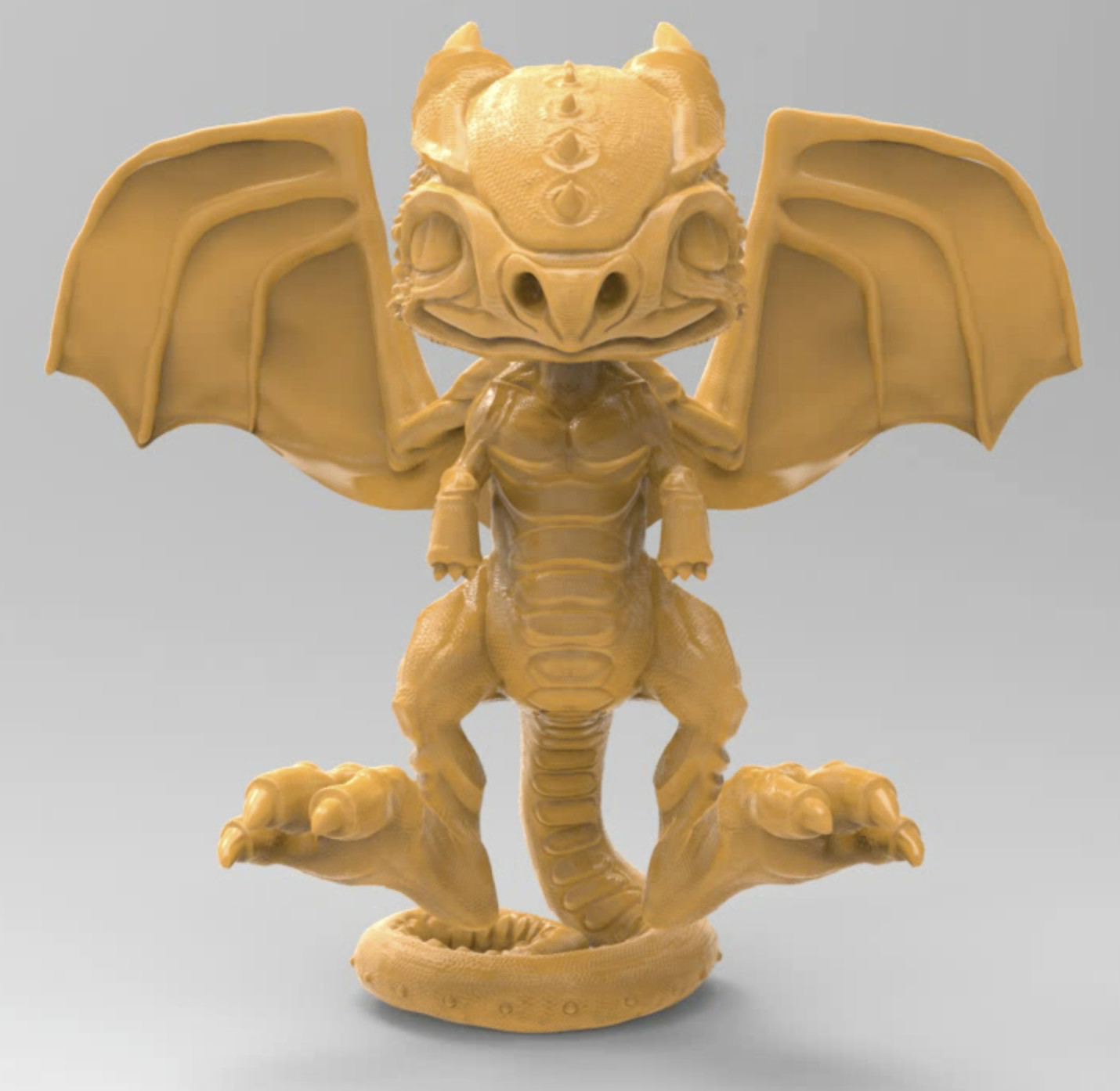 ArtStation - 3D BABY DRAGON [.OBJ MODEL] | Resources