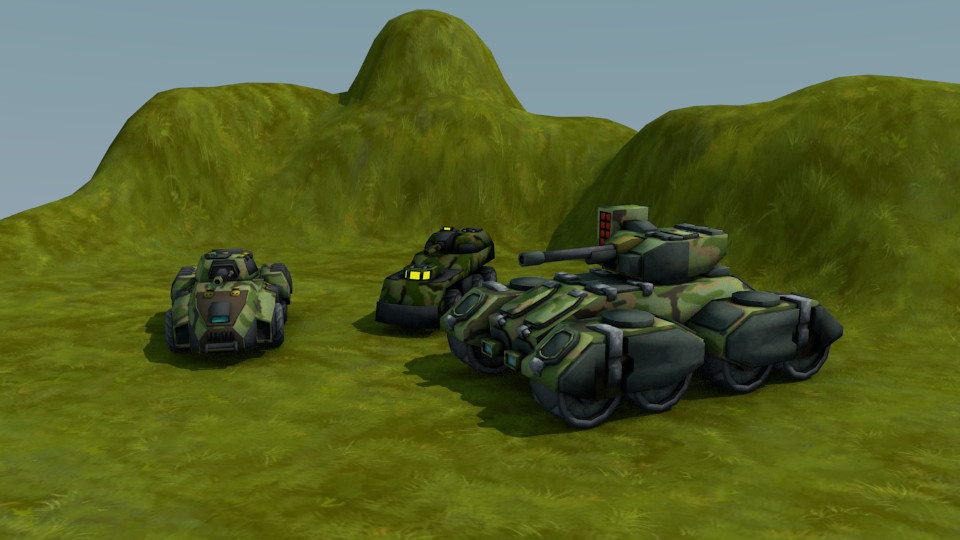 ArtStation - Low poly Fiction Tank Model | Game Assets