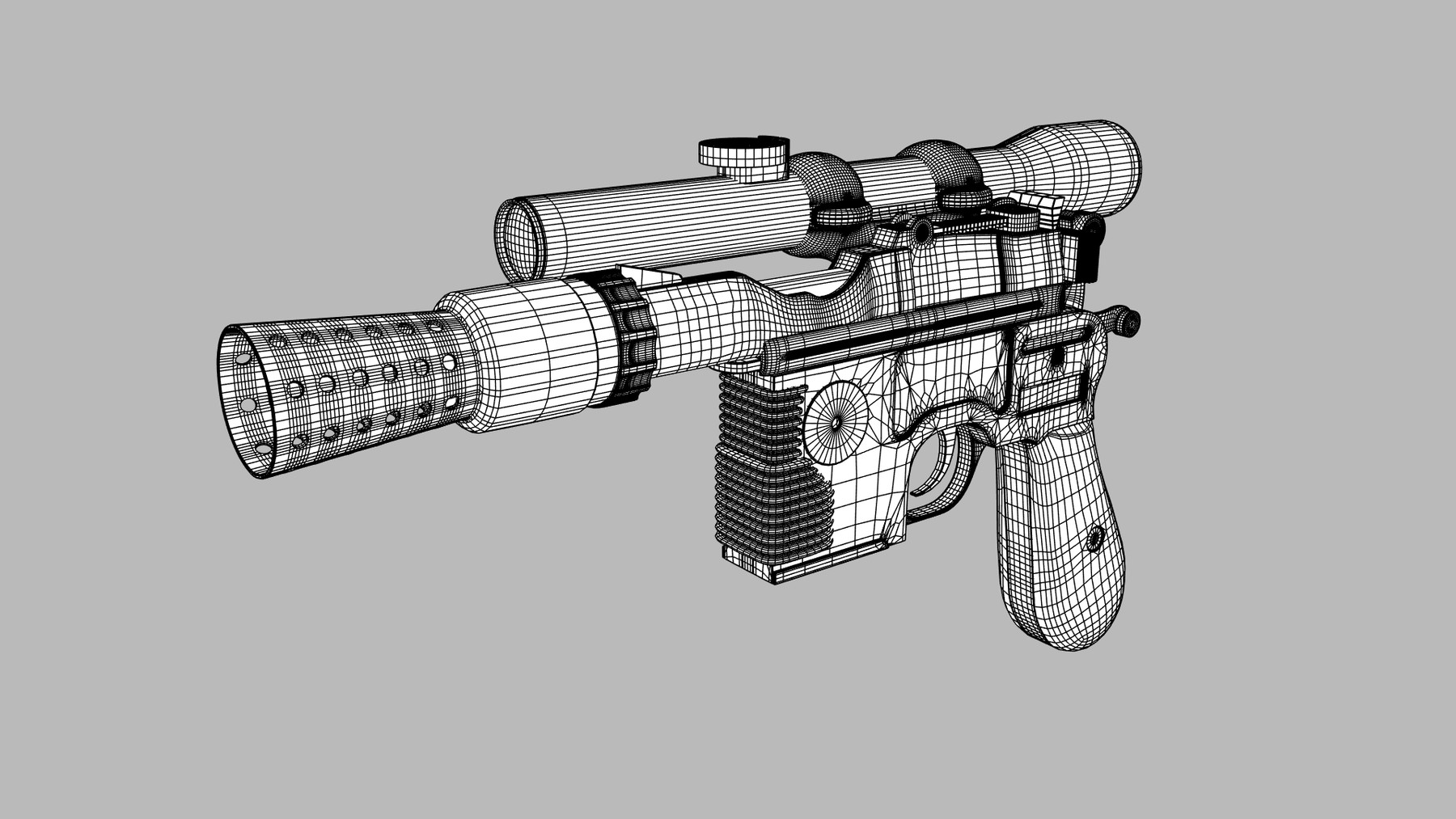ArtStation - DL-44 - Han Solo Blaster | Game Assets