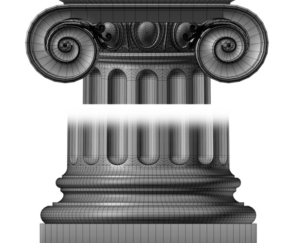 ArtStation - Ionic order; COLUMN | Resources