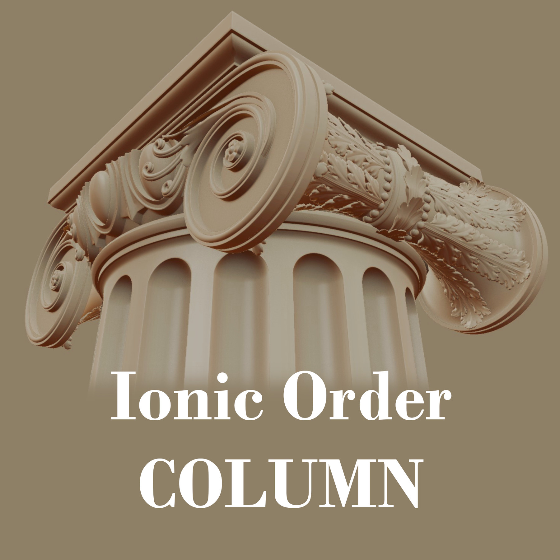 ArtStation - Ionic order; COLUMN | Resources