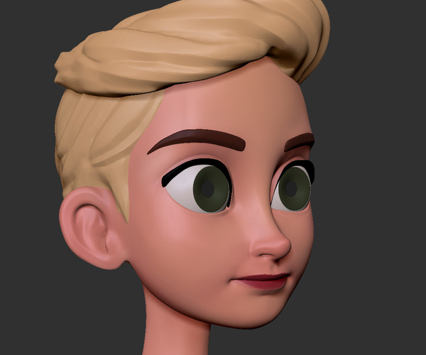 ArtStation - Cartoon Female Face | Game Assets