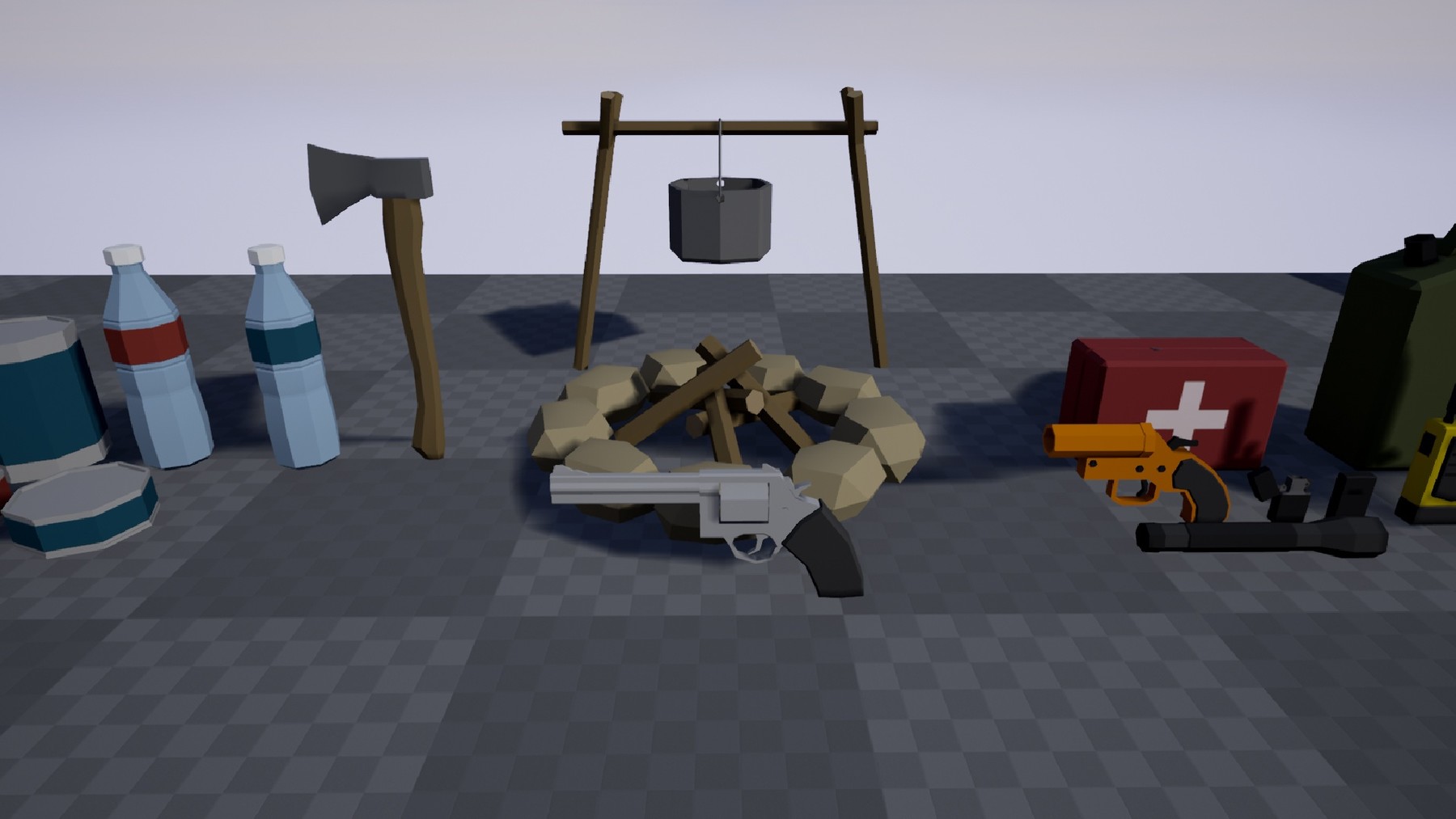 ArtStation - Low Poly Survival Pack | UE4 | Game Assets