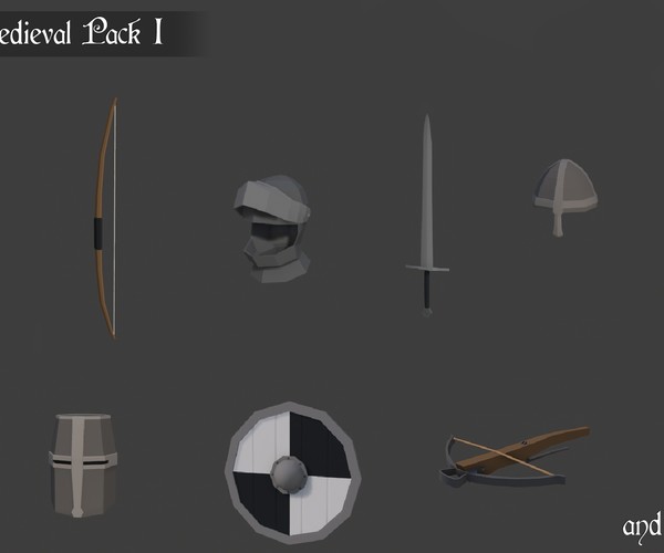 ArtStation - Low poly Medieval | UE4 | Game Assets