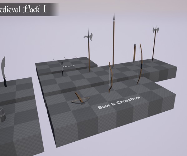 ArtStation - Low poly Medieval | UE4 | Game Assets