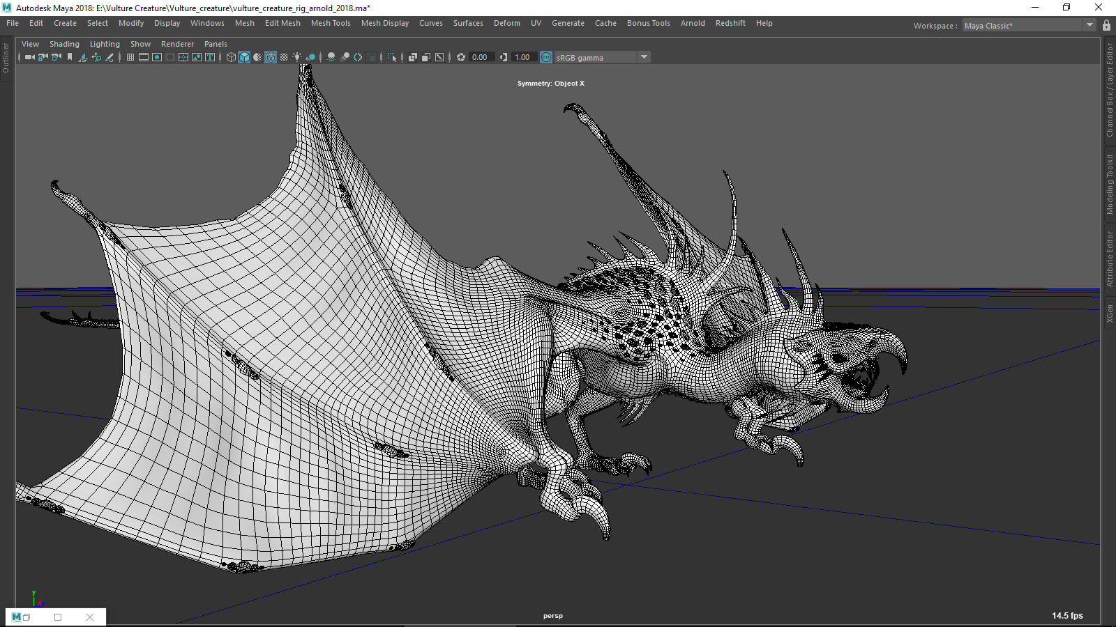 ArtStation - Vulture Dragon Maya rig | Resources