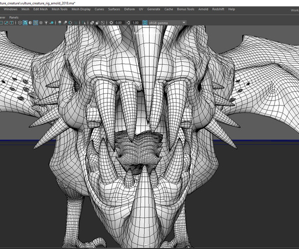 ArtStation - Vulture Dragon Maya rig | Resources