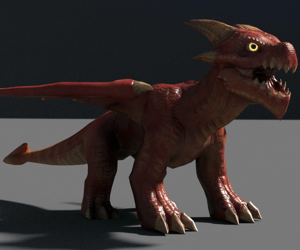 ArtStation - Dragol - the little dragon (Maya Rig) | Resources