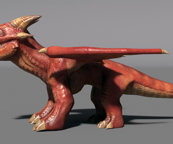 ArtStation - Dragol - the little dragon (Maya Rig) | Resources