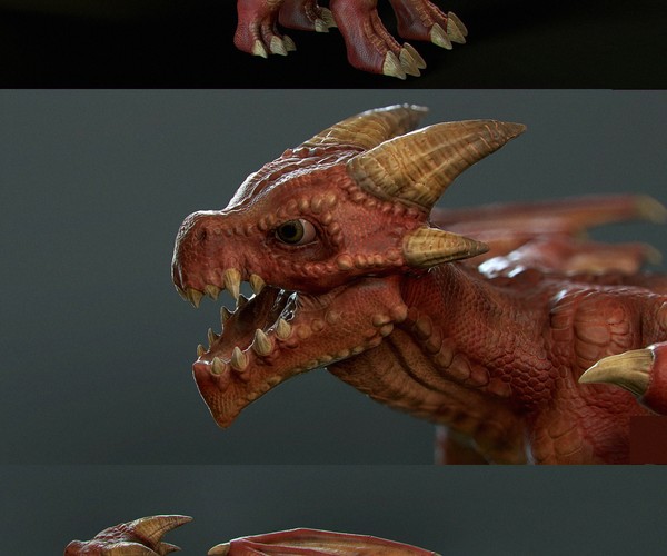 ArtStation - Dragol - the little dragon (Maya Rig) | Resources