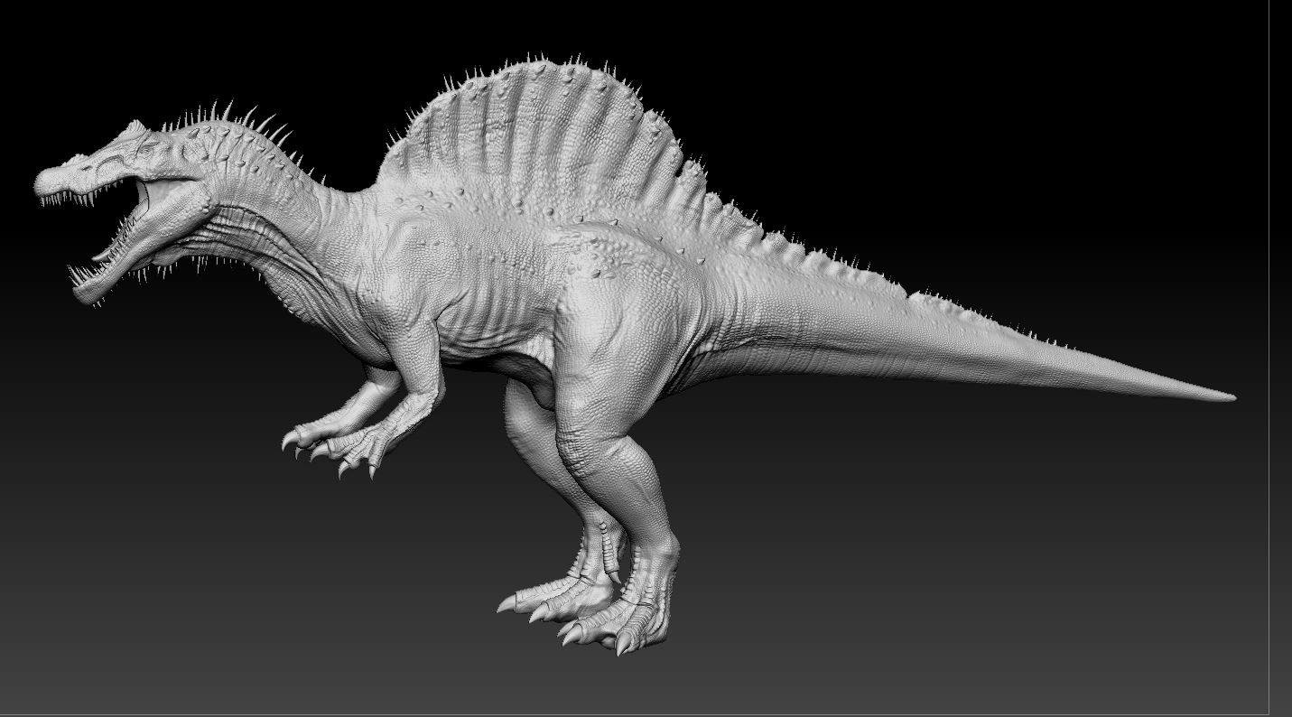 ArtStation - Spinosaurus dinosaur Maya rig | Resources