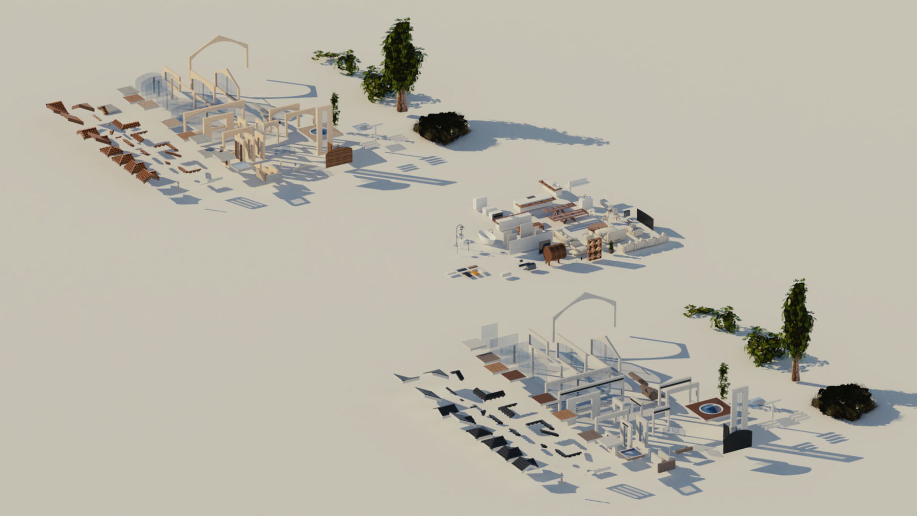 ArtStation - Modular Double Mansion Assets Pack | Resources