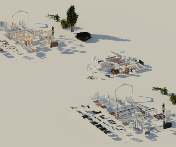 ArtStation - Modular Double Mansion Assets Pack | Resources