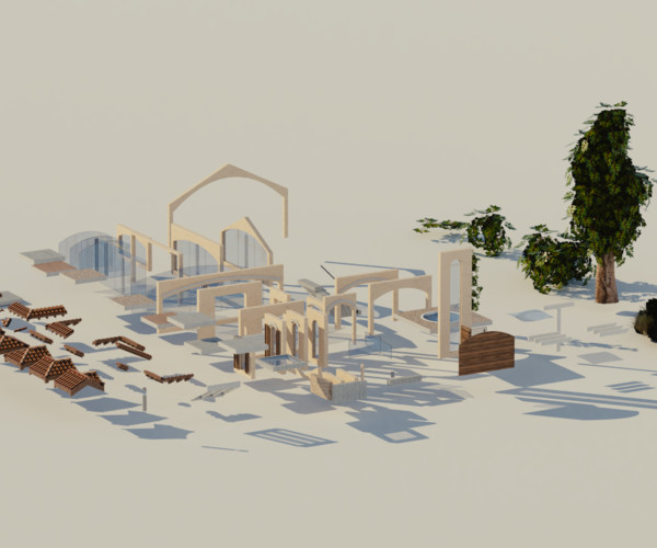 ArtStation - Modular Double Mansion Assets Pack | Resources