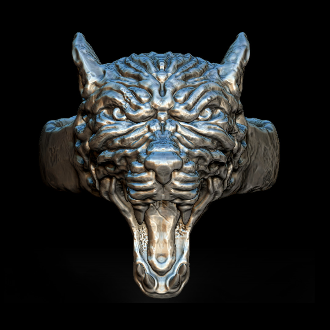ArtStation - Wolf Ring (Print Model) | Resources