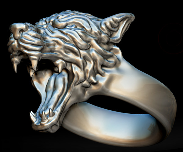 ArtStation - Wolf Ring (Print Model) | Resources