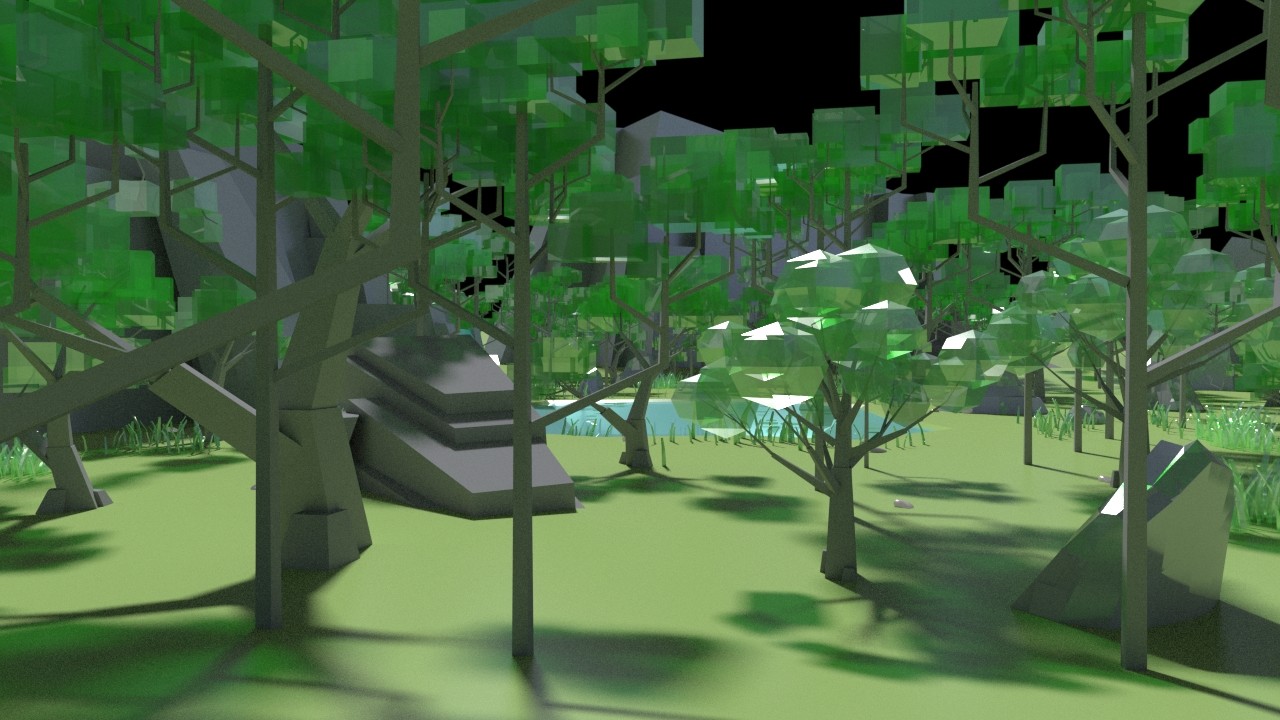 ArtStation - Boxy Forest Maya scenes | Resources