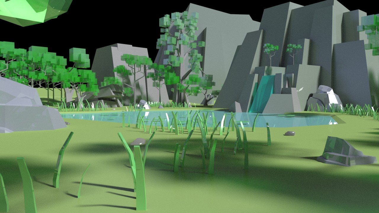 ArtStation - Boxy Forest Maya scenes | Resources