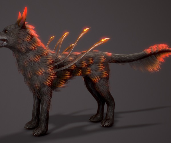 ArtStation - Fire Wolf Maya Rig | Resources