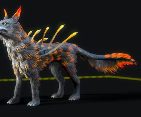 ArtStation - Fire Wolf Maya Rig | Resources