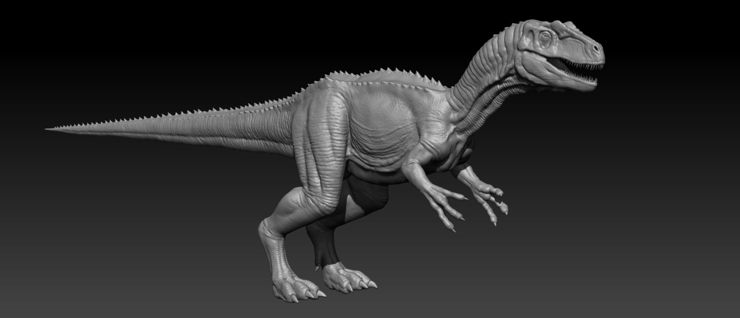 ArtStation - Allosaurus Dinosaur Maya Rig | Resources