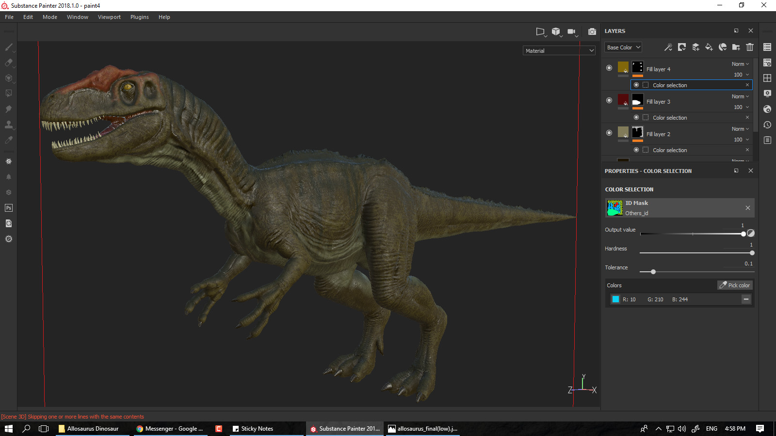ArtStation - Allosaurus Dinosaur Maya Rig | Resources