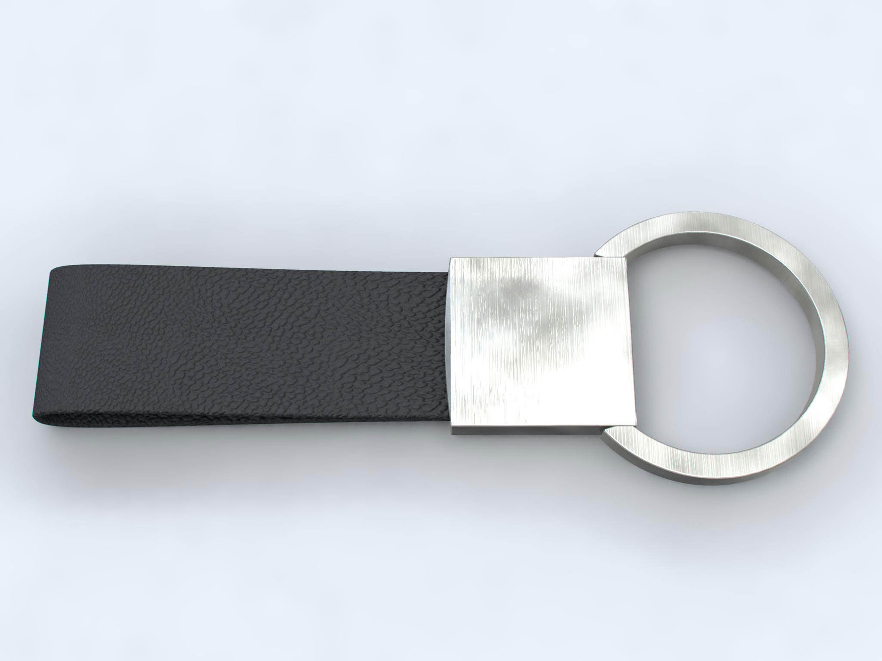 ArtStation - Leather and steel keychain 3D model | Resources