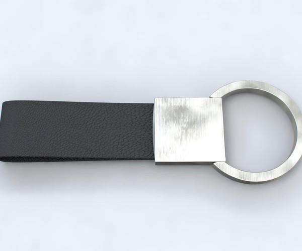 ArtStation - Leather and steel keychain 3D model | Resources