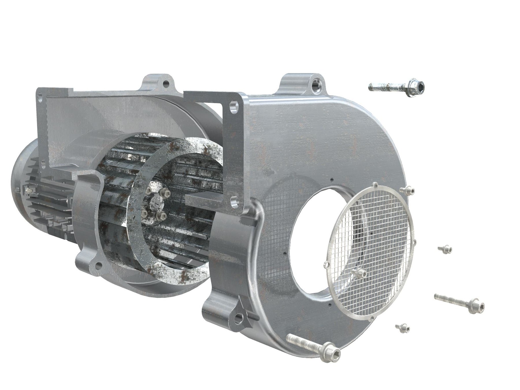 ArtStation - Industrial Centrifugal Blower Fan - Animated 3D model ...