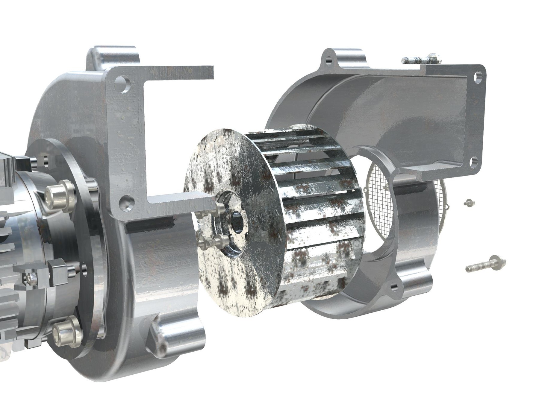 ArtStation - Industrial Centrifugal Blower Fan - Animated 3D model ...