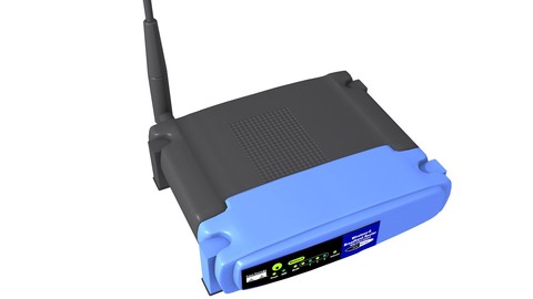 ArtStation - Linksys wireless router 3D model | Resources