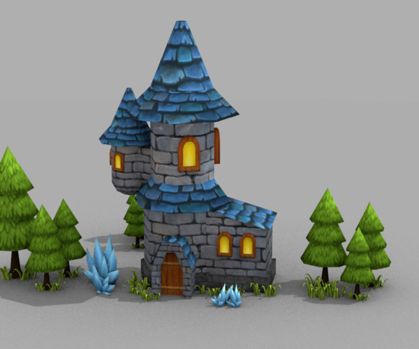 ArtStation - Wizard Tower Models [Low Poly] | Game Assets