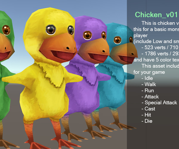 ArtStation - Chicken_v01 | Game Assets