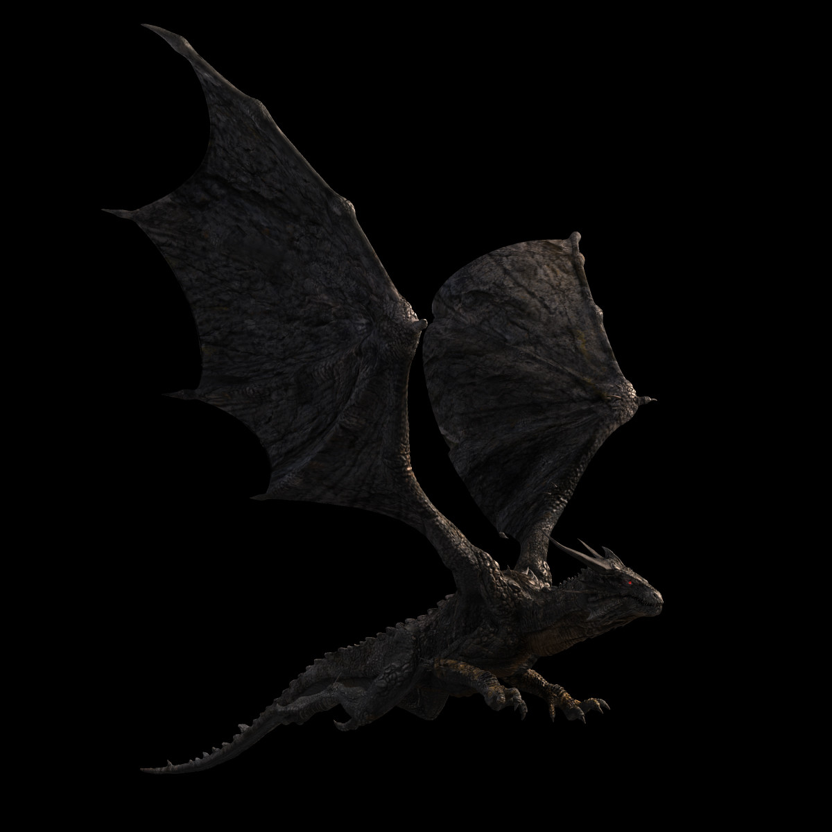 ArtStation - Stone Dragon Maya Rig | Game Assets