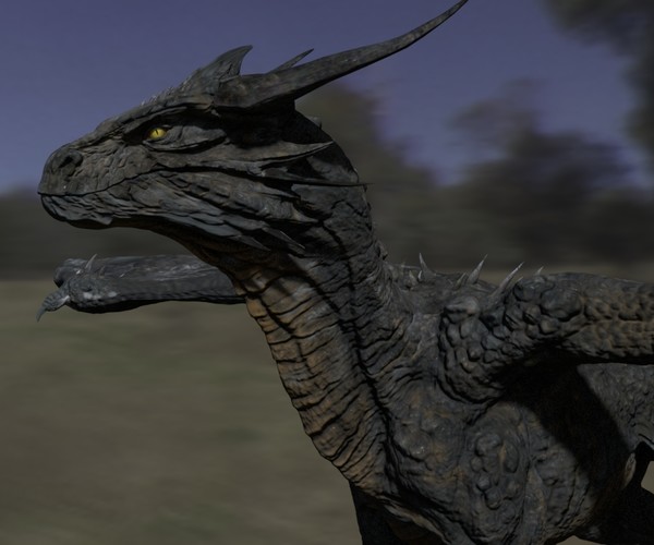 ArtStation - Stone Dragon Maya Rig | Game Assets