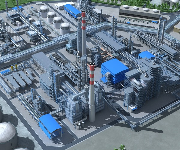 ArtStation - Complete Refinery Scene | Resources